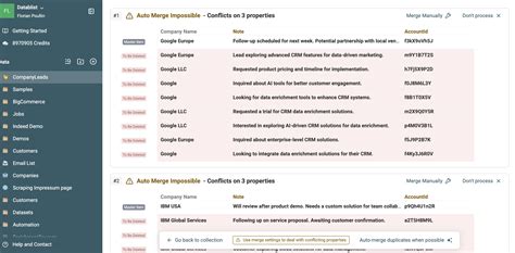 How To Find And Merge Duplicate Company Names Excel Csv Crm Datablist
