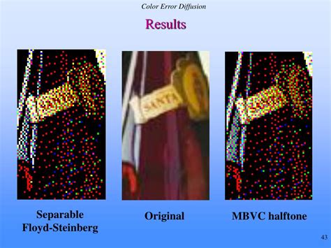 Ppt Error Diffusion Halftoning Methods For Image Display Powerpoint