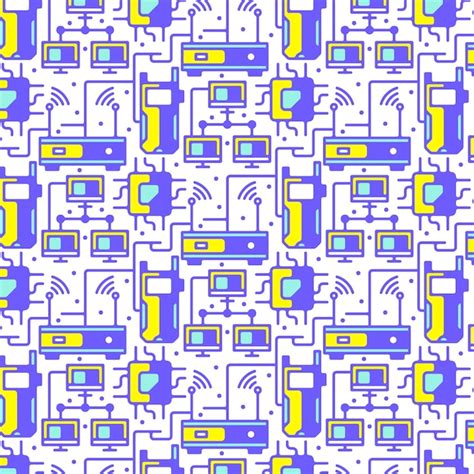 네트워크 및 통신 패턴 배경 프리미엄 벡터