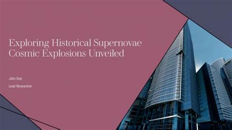 Exploring Historical Supernovae Cosmic Explosions Unveiled Ppt Slides St Ai Ppt Example