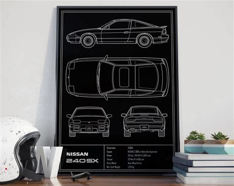 Nissan 350z Z33 Blueprint Poster Etsy Canada