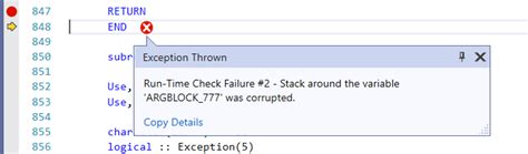 Solved Re Run Time Check Failure 2 Stack Around The Variable Io