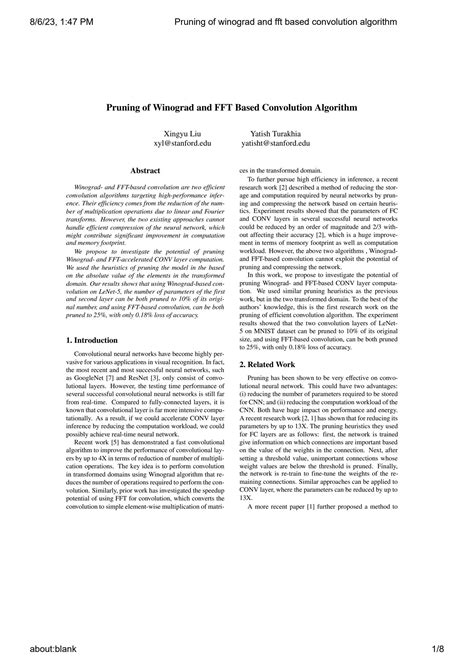 Solution Pruning Of Winograd And Fft Based Convolution Algorithm