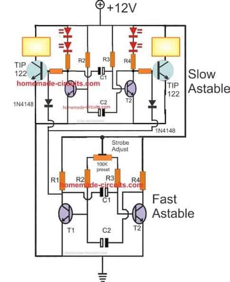 How To Make Any Light A Strobe Light Using Just Two Transistors