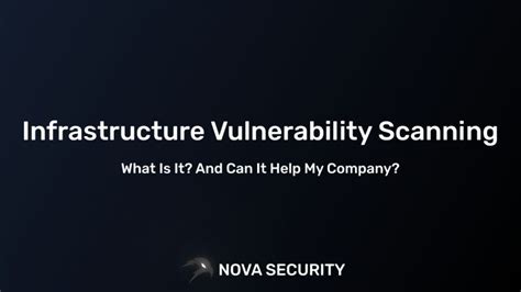 Nova Security On Linkedin What Is It Infrastructure Vulnerability