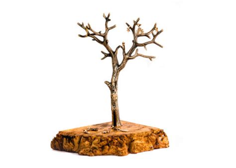 Bronze Tree Sculpture Hairy Growler Deep Roots Sculpture
