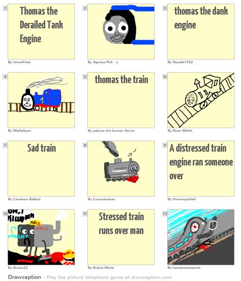 Thomas The Derailed Tank Engine Drawception Thomas The Derailed Tank Engine Drawception