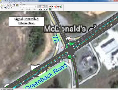 Simulation Of A Signal Controlled Intersection Download Scientific Diagram