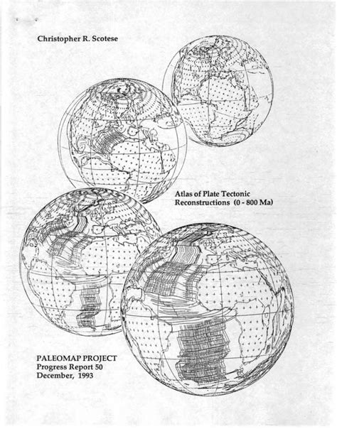 Pdf Atlas Of Plate Tectonic Reconstructions 0 800 Ma