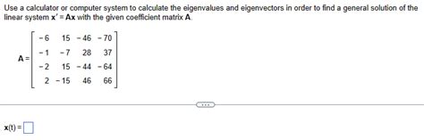 Solved Use A Calculator Or Computer System To Calculate The