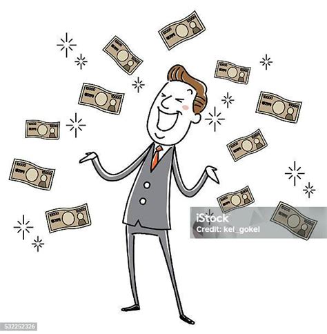 남성 사업가 적립 중 년 내면이 커요 구매가에 일러스트 실중량을 돈벌이에 대한 스톡 벡터 아트 및 기타 이미지 돈벌이 기술 기업 재무와 산업 Istock