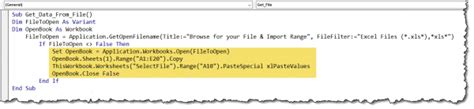 Excel Vba Getopenfilename To Browse And Select File Xelplus Leila Gharani