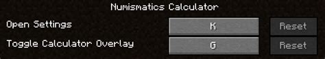 Numismatics Calculator Minecraft Mod