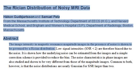 [ Archived Post ] The Rician Distribution Of Noisy Mri Data By Jae Duk Seo Medium