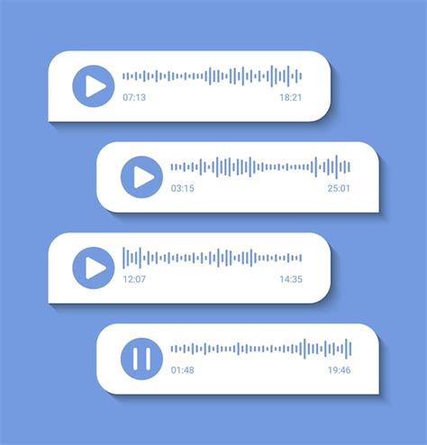 Premium Vector Volume Equalizer With Spectrum Noise Button Voice Message With Sound Waves And