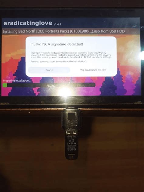 Invalid Nca Signature Detected Installing Games Directly From Flash Drive To Switch R