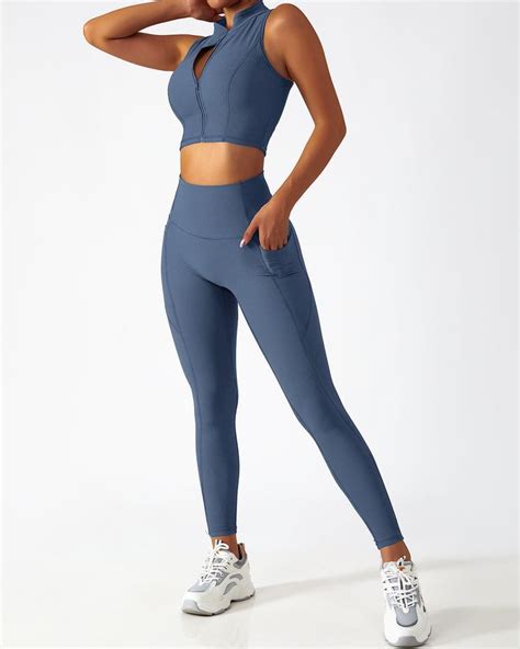 Productsreact Seamless Pocket Legging Blueprprodstratuse
