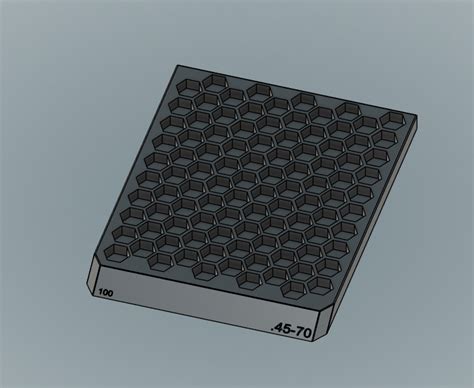 Obj File 45 70 Reloading Block 100rds 🔫 ・3d Printer Design To Download・cults