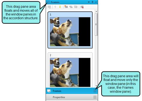 Moving Docking And Floating User Interface Elements