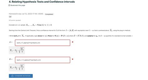 Solved Relating Hypothesis Tests And Confidence Intervals Chegg