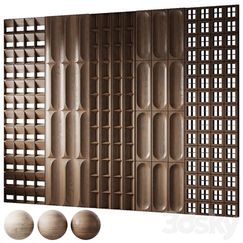 Wood Panels 3 3d Panel 3d Model
