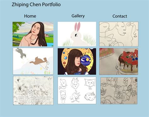 Zhiping Chen Portfolio Comd2451 Web Design 1 Spring 2023