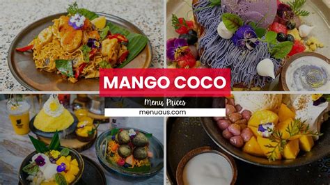 Mango Coco Menu Australia And Updated Prices 2025