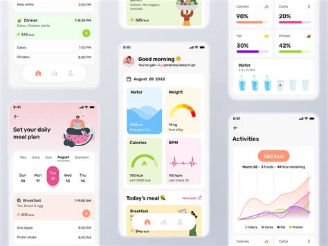 Diet App Designs Themes Templates And Downloadable Graphic Elements