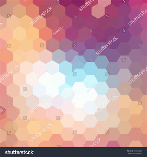 Background Geometric Shapes Colorful Mosaic Pattern Stock Vector
