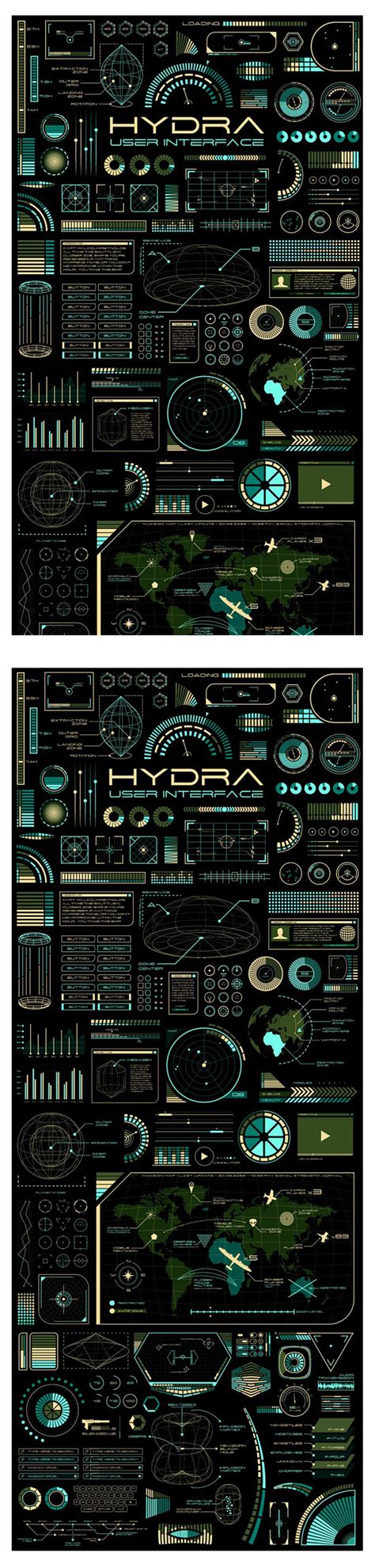 大数据UI科技元素