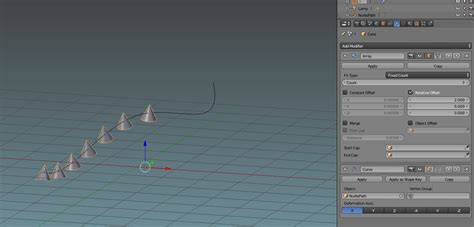 How Do I Make An Object With Array And Curve Modifier Stand Straight On A Curve Modeling