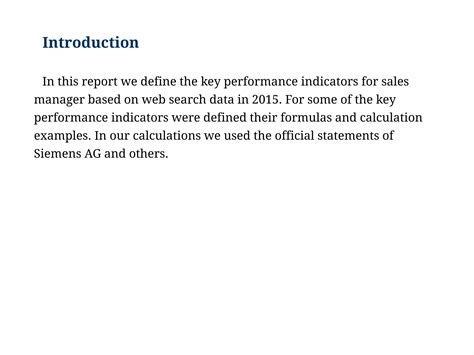 Examples Of Kpis For Sales Manager List Of Key Performance Idicators Sales Kpi Sales