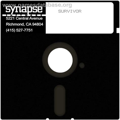 Survivor Atari 8 Bit Artwork Disc