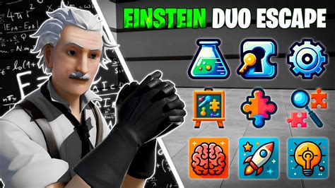 Einstein Duo Escape 7929 9239 3550 By Peklas Fortnite Creative Map Code Fortnitegg