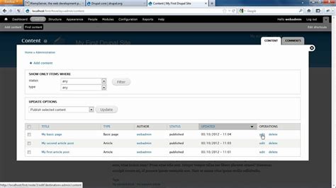 learn drupal 7 beginners series 4 create content youtube