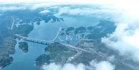 浙江淳安千黄高速春景如画 人民图片网