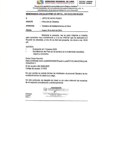 Memorando Circular N 097 Pdf