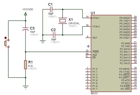 Reset Circuit In 8051 Microcontroller Wiring Today