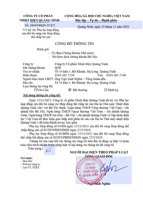 Ký Các Phụ Lục Hợp đồng Sửa đổi Bổ Sung Các Hợp đồng Thế Chấp Tài Sản