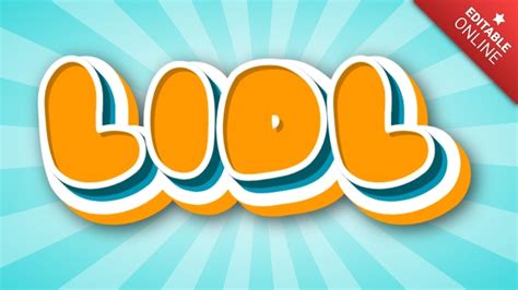 Lidl Summer Beach Text Effect Generator