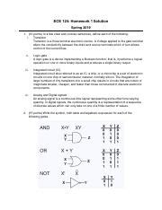 HW1 Solution Pdf ECE 124 Homework 1 Solution Spring 2019 1 10 Points In A Few Clear And