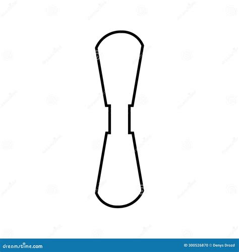 Strap Connector Tab Icon Vector Bag Strap Anchors Illustration Sign Webbing Bag Connectors