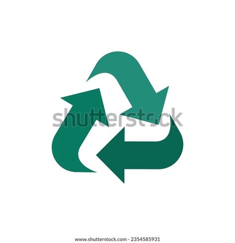 Green Color Recycle Logo Symbol Isolated Stock Vector Royalty Free 2354585931 Shutterstock