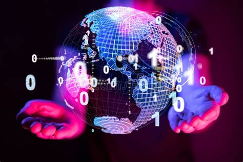 A Global Network And Data Exchanges Over The World Stock Image Image Of Executive Continent