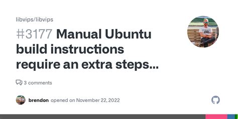 Manual Ubuntu Build Instructions Require An Extra Steps On 2004