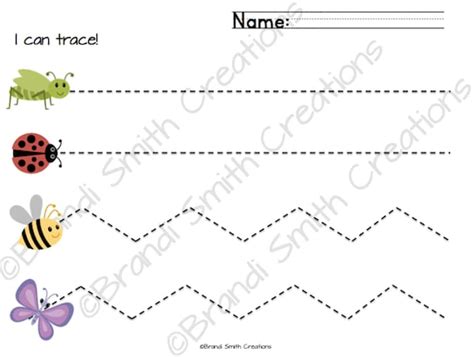 Line Tracing Bug Themed Etsy