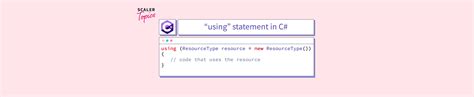 c using statement scaler topics