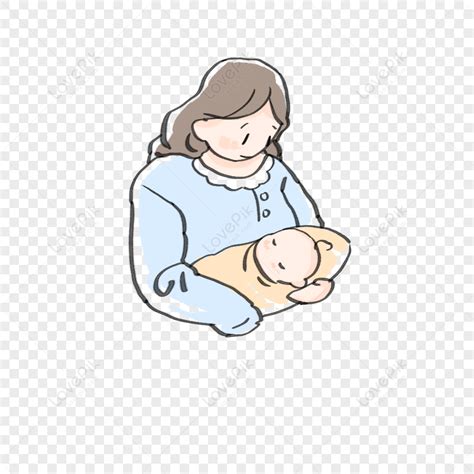 아기를 안고있는 어머니 Png 일러스트 무료 다운로드 Lovepik