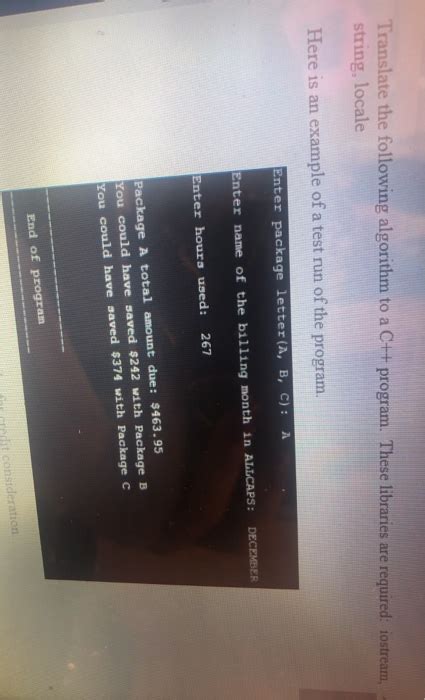 Solved Translate The Following Algorithm To A C Program Chegg Com