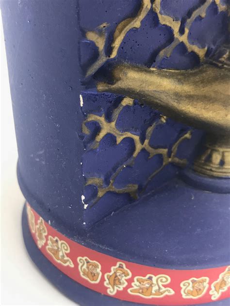 Mavin Vintage Disney Aladdin Genie Abu Princess Jasmine Ceramic Desk Lamp